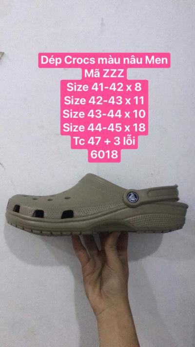 Minhshop.vn - Dép Crocs Brown ZZZ