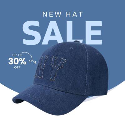 MBX Domba - 19800 - Nón MLB Embo Logo New York Yankees Ball Cap 'Denim