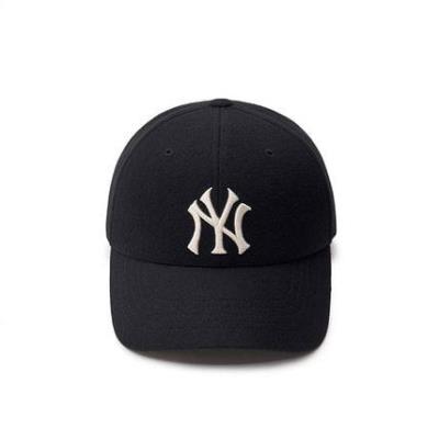 Minhshop.vn - Nón MLB Basic wool textured ball cap NY 'BLACK ...