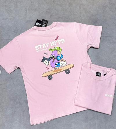 Minhshop.vn - Áo Thun New Era Stay Hype ''Pink'' [14187338]