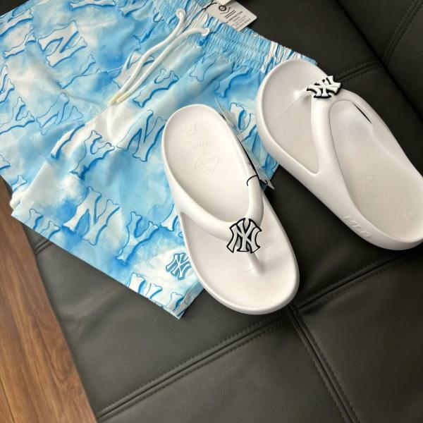 Minhshop.vn - DÉP MLB CHUNKY SLIDER FLIP-FLOP NEW YORK Yankees White ...