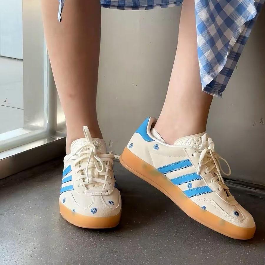 Minhshop.vn - Giày Adidas Gazelle Indoor ‘Light /Blue /Floral ’ [IF4491]