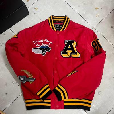 Minhshop.vn - Áo Khoác Varsity AKOO Drift Hibbett Red